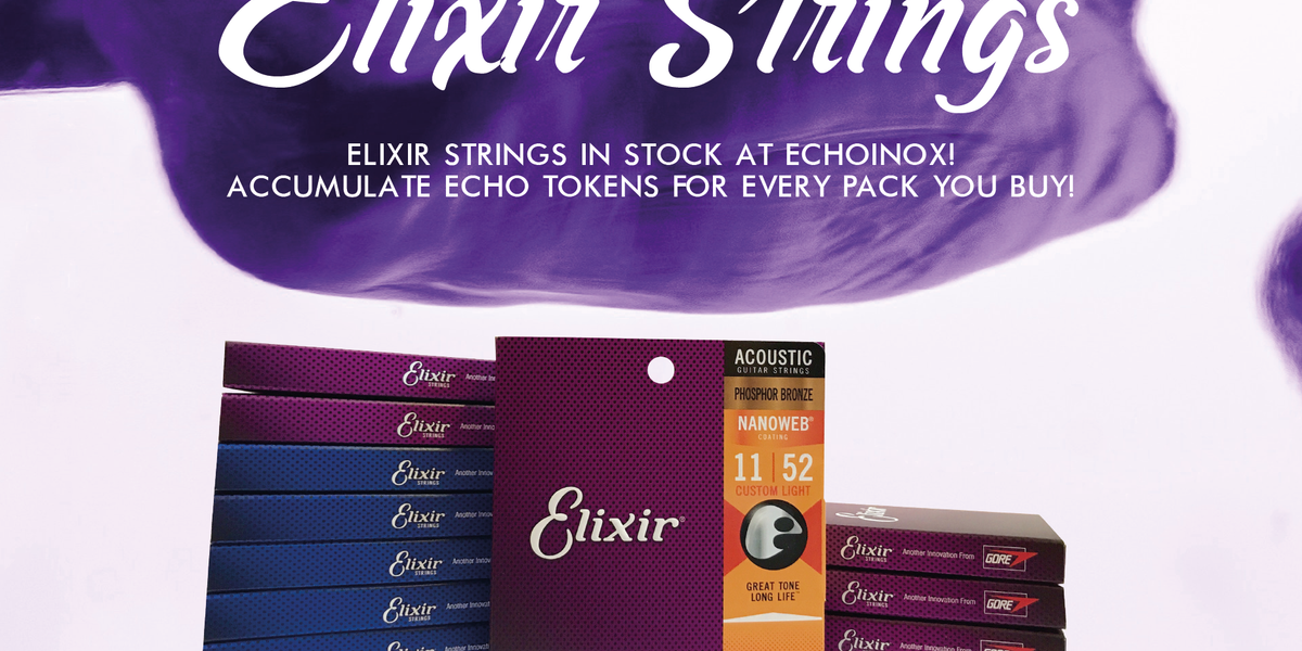 Echoinox Welcomes Elixir Strings! Various types and Gauges in Stock!!