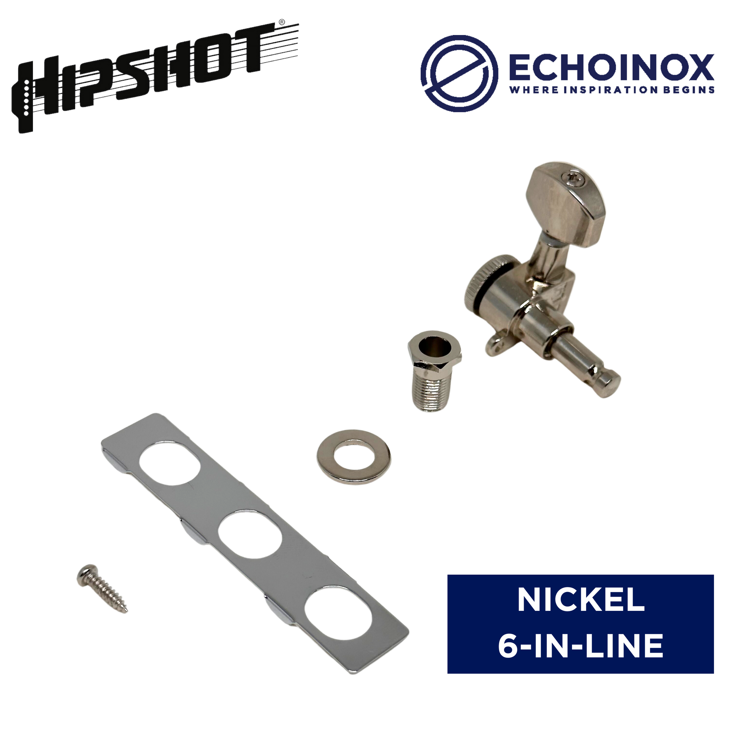 Hipshot Guitar Locking Tuners (6 Inline Headstocks) — Echoinox