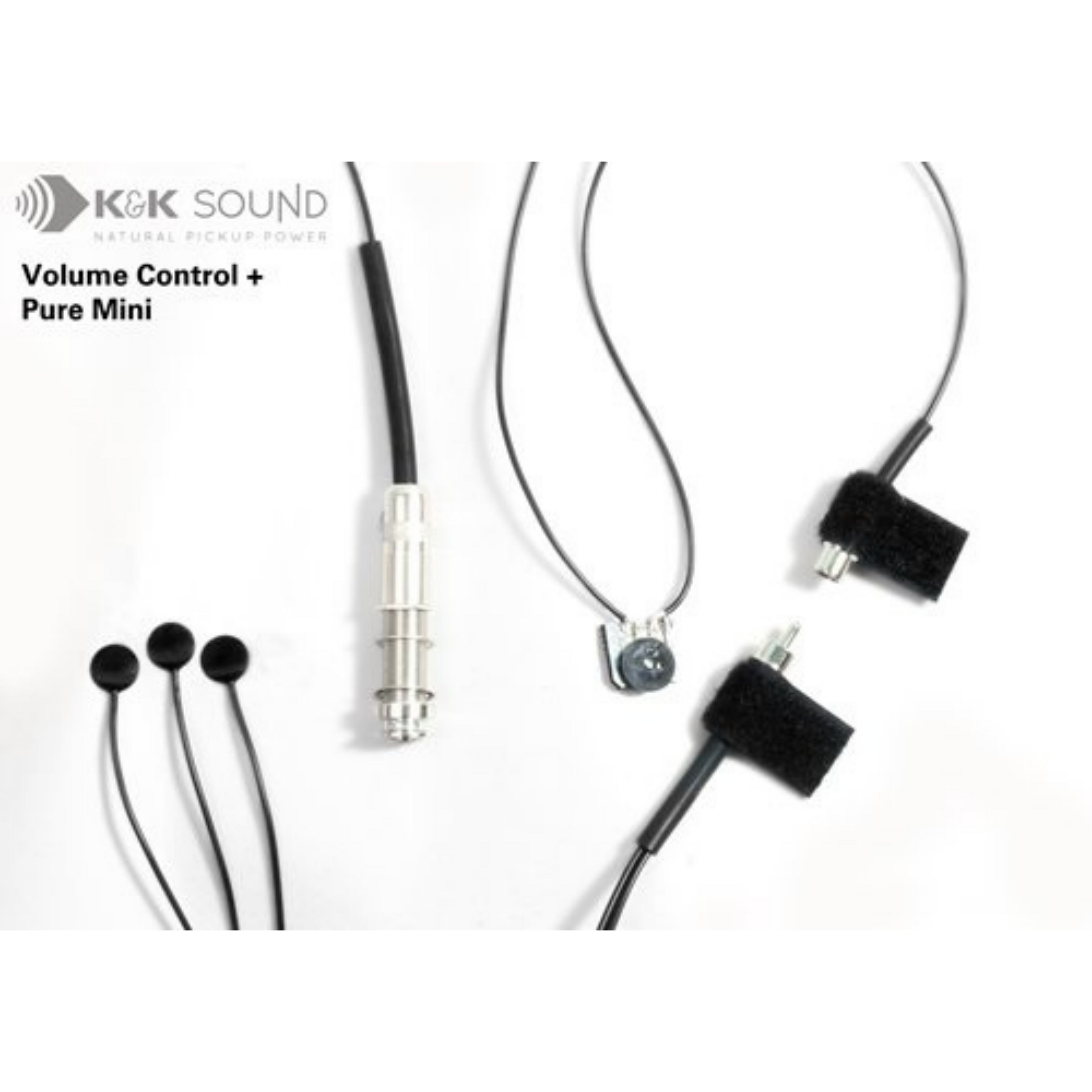K&K Sound Pure Mini Acoustic Pickup + Volume Control Set — Echoinox